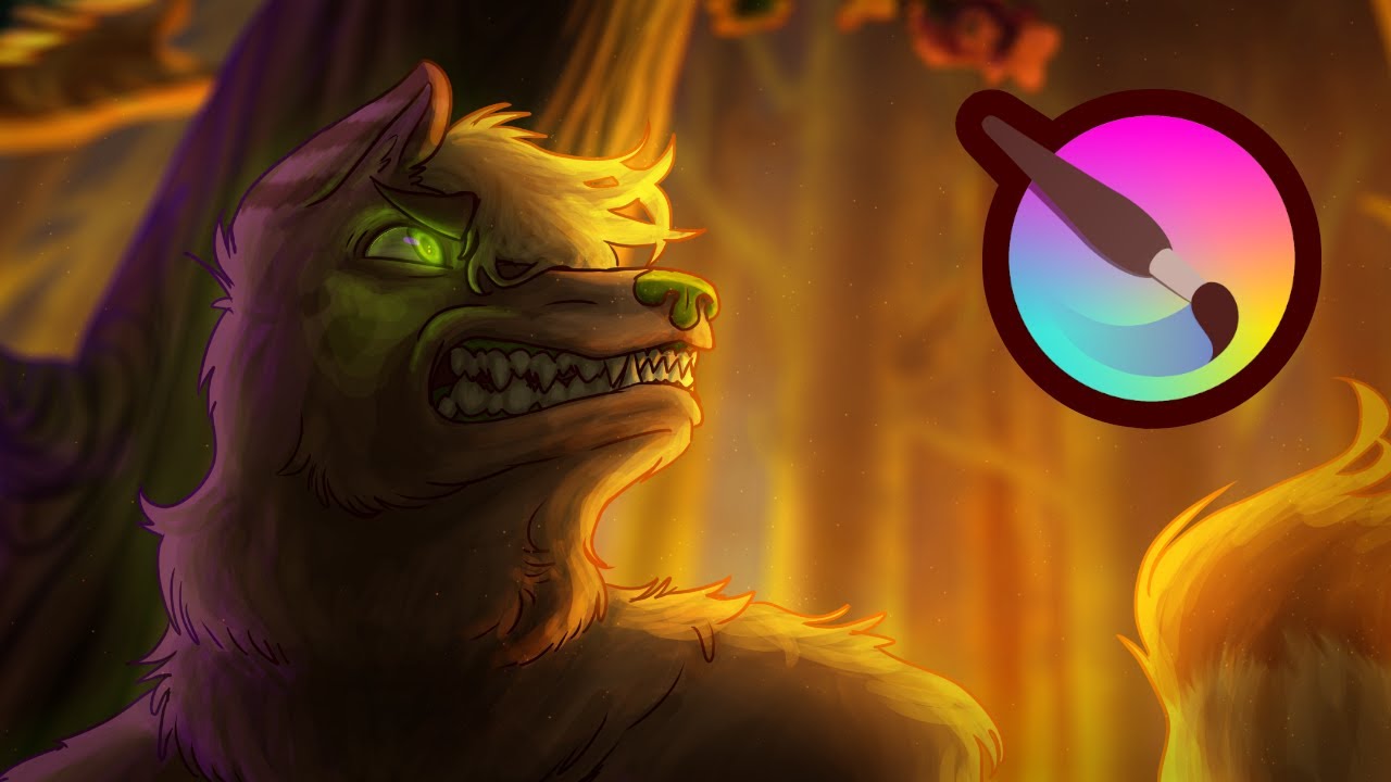 FOREST FIRE - Krita Speedpaint - YouTube