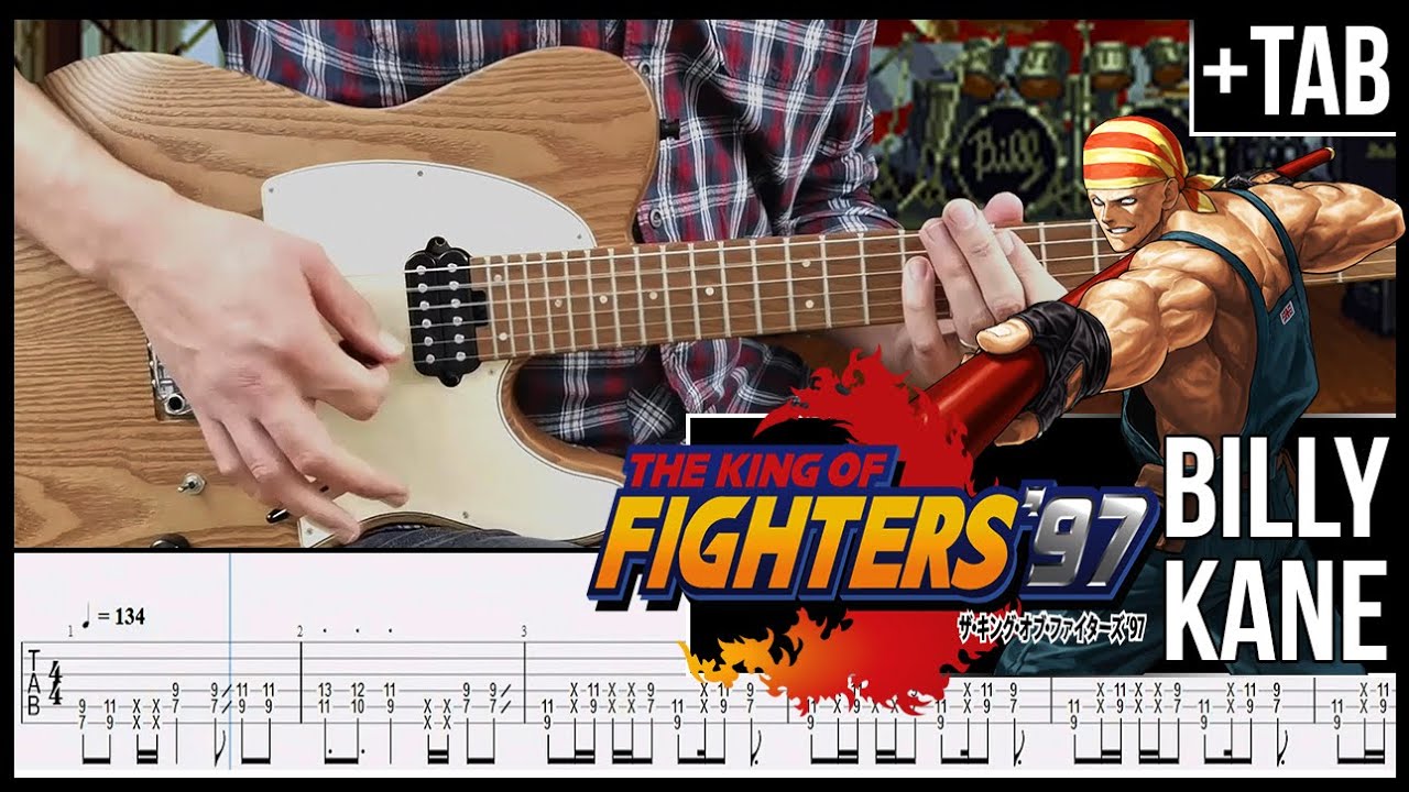 BILLY KANE'S THEME from KOF '97 - Guitar TAB Tutorial - YouTube
