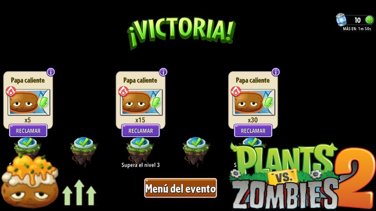 Nuevo Evento de Papa Caliente - Plantas vs Zombie 2 - YouTube