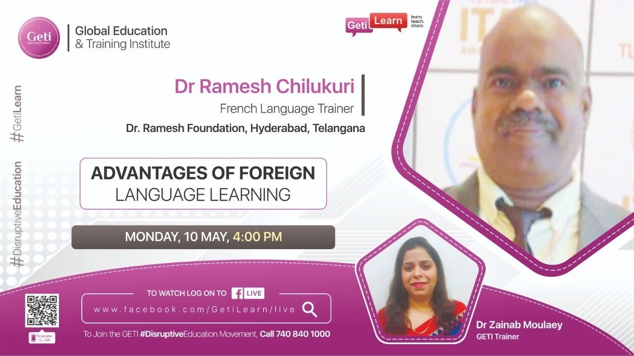 Advantages Of Foreign Language Learning by Dr. Ramesh Chilukuri, French Language Trainer - YouTube