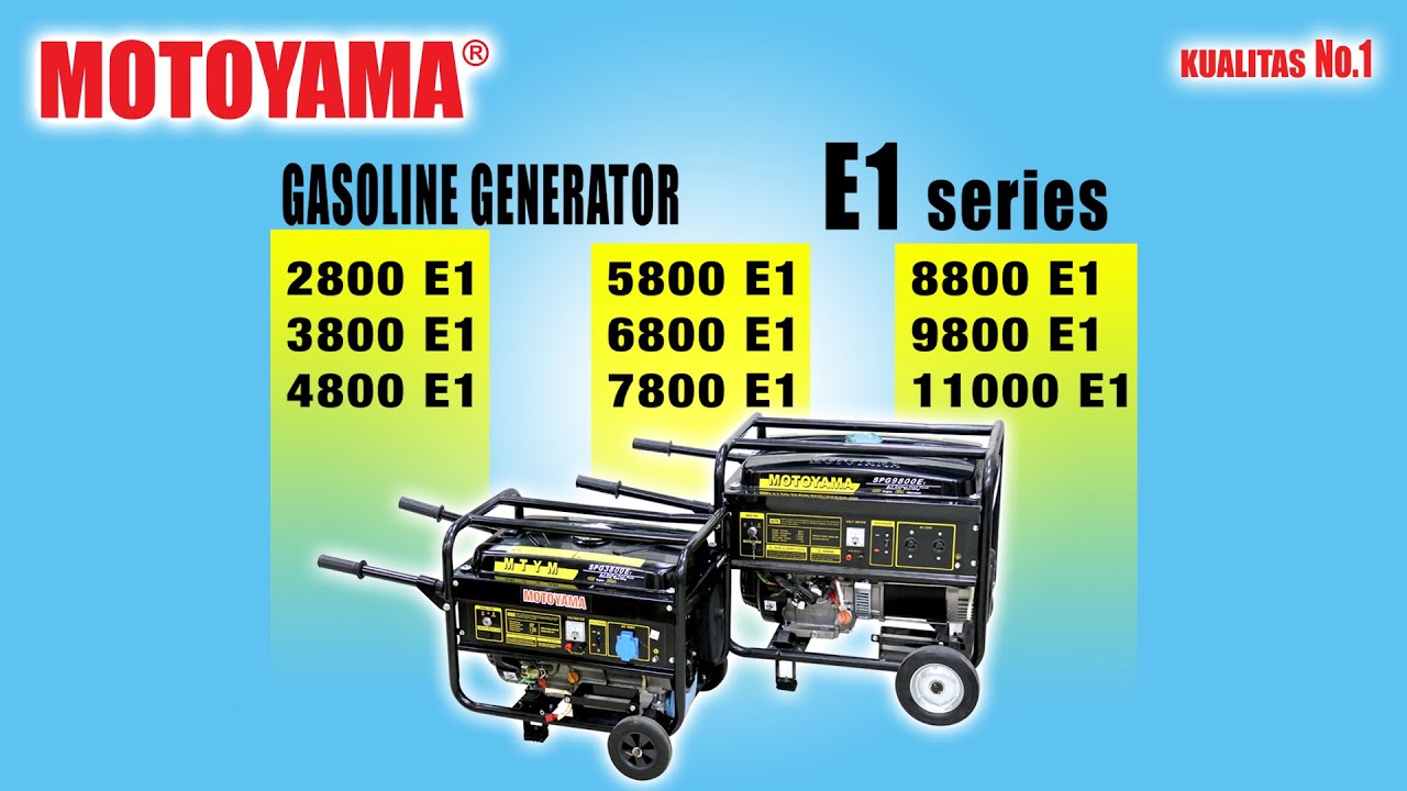 Motoyama Generator SPG Series - GENSET MOTOYAMA TERBAIK!!! - YouTube
