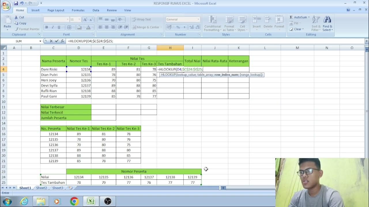 Cara Menggunakan Rumus SUM, MAX, MIN, AVERAGE, COUNT, IF, VLOOKUP, dan HLOOKUP di Microsoft ...