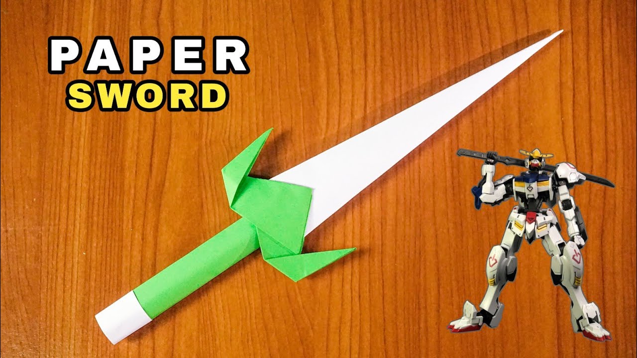 How to Make a ROBOT Sword out of Paper - DIY Sword - YouTube