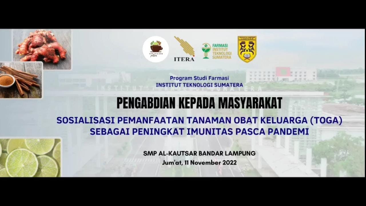 PKM YANFAR KEL 3C FARMASI ITERA - PENYULUHAN PEMANFAATAN TOGA SEBAGAI ...
