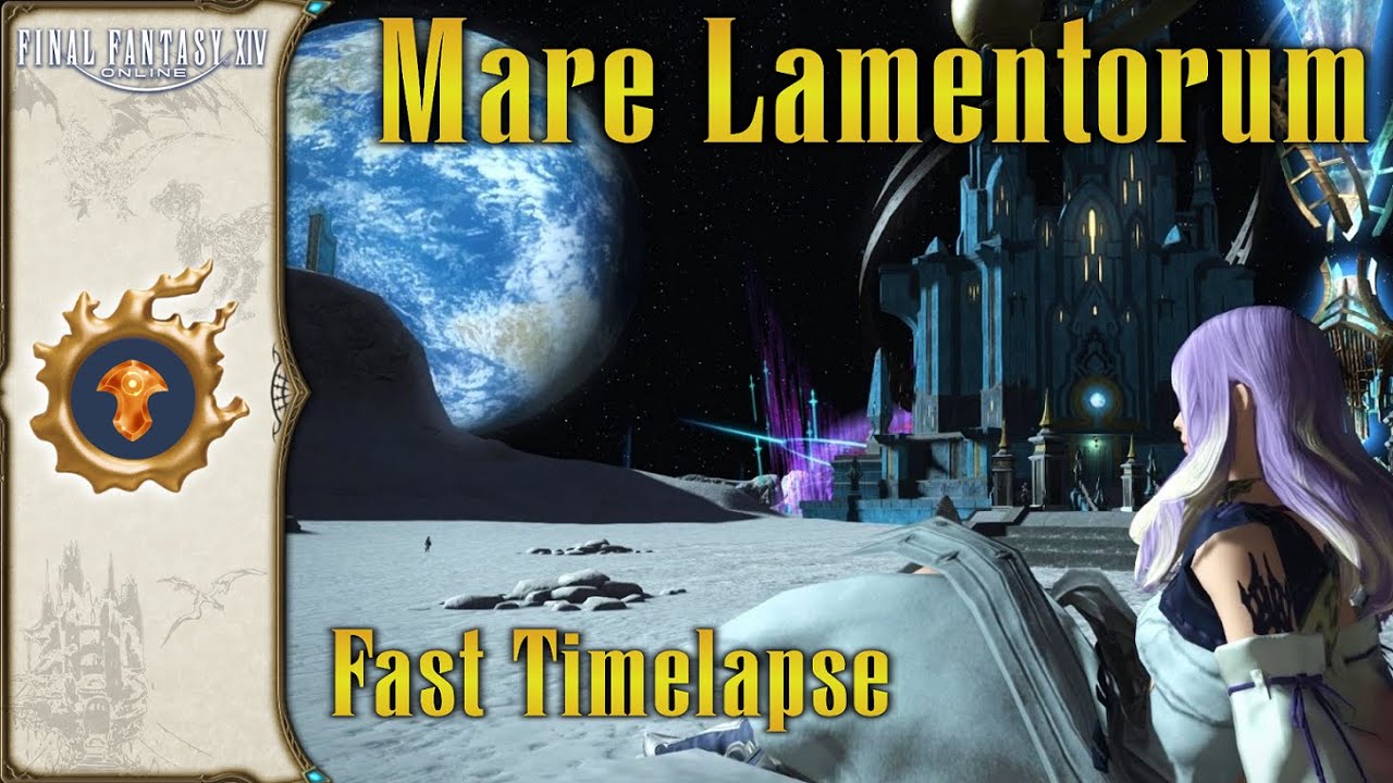 FFXIV Moon Theme Extended - fast 24h Timelapse spin | Mare Lamentorum ...