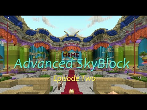 Advanced SkyBlock - Episode Two - House Building - YouTube