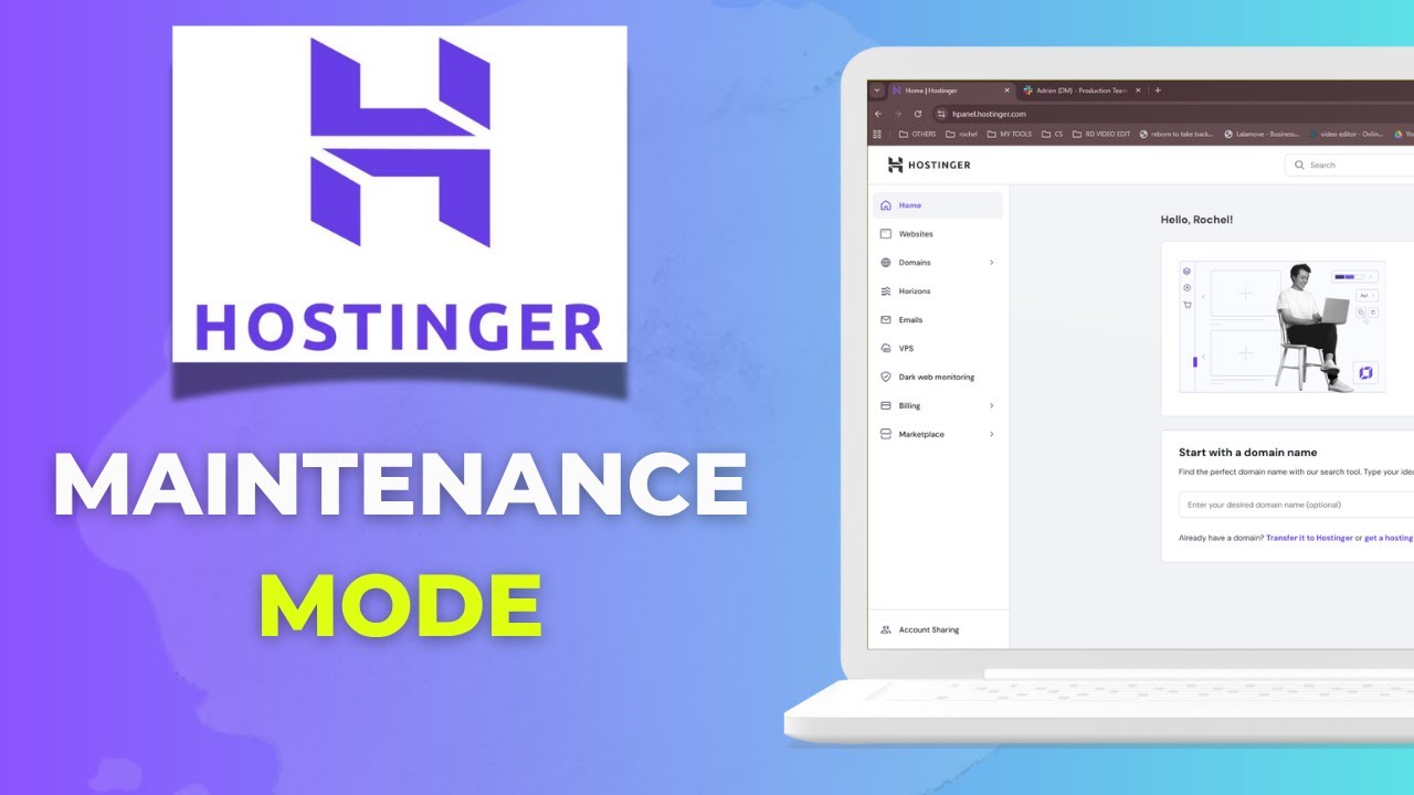 How to Enable Maintenance Mode in Hostinger Website Builder - YouTube