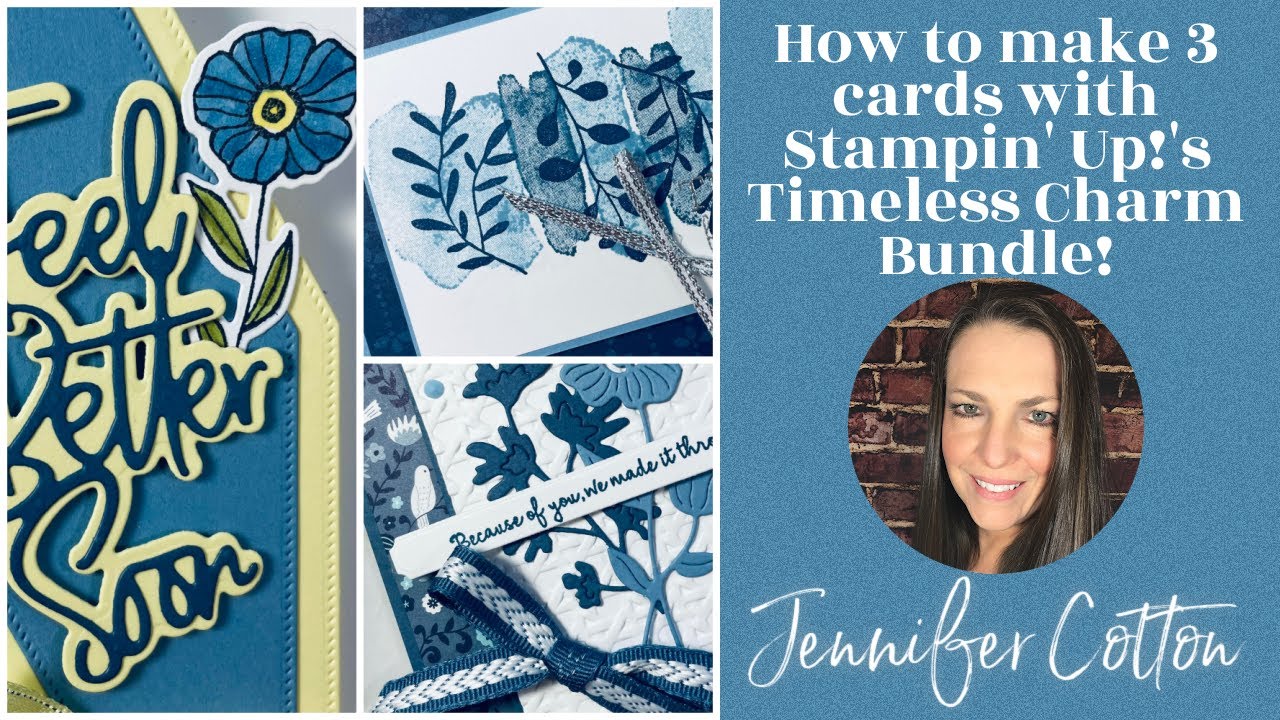Free Card Class: Stampin' Up!'s Timeless Charm Bundle - YouTube