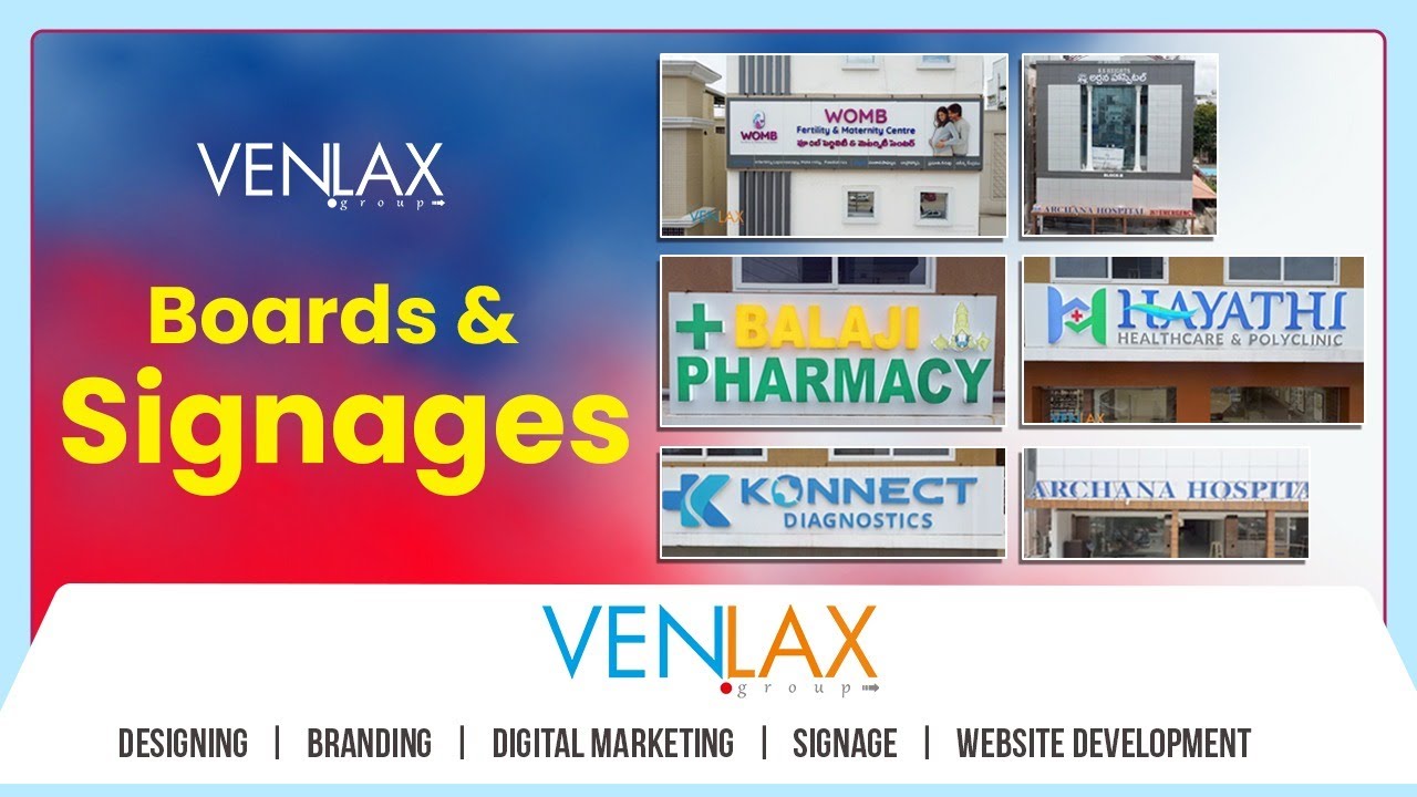 Venlax Group Sinage Boards Works | Archana | Womb | Hayathi Healthcare ...