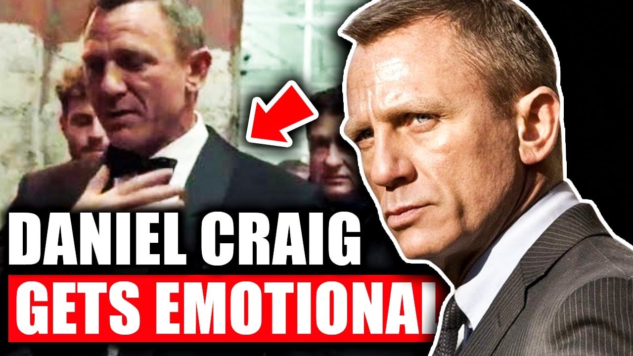 Daniel Craig Gets Emotional After Final Scene of James Bond - YouTube