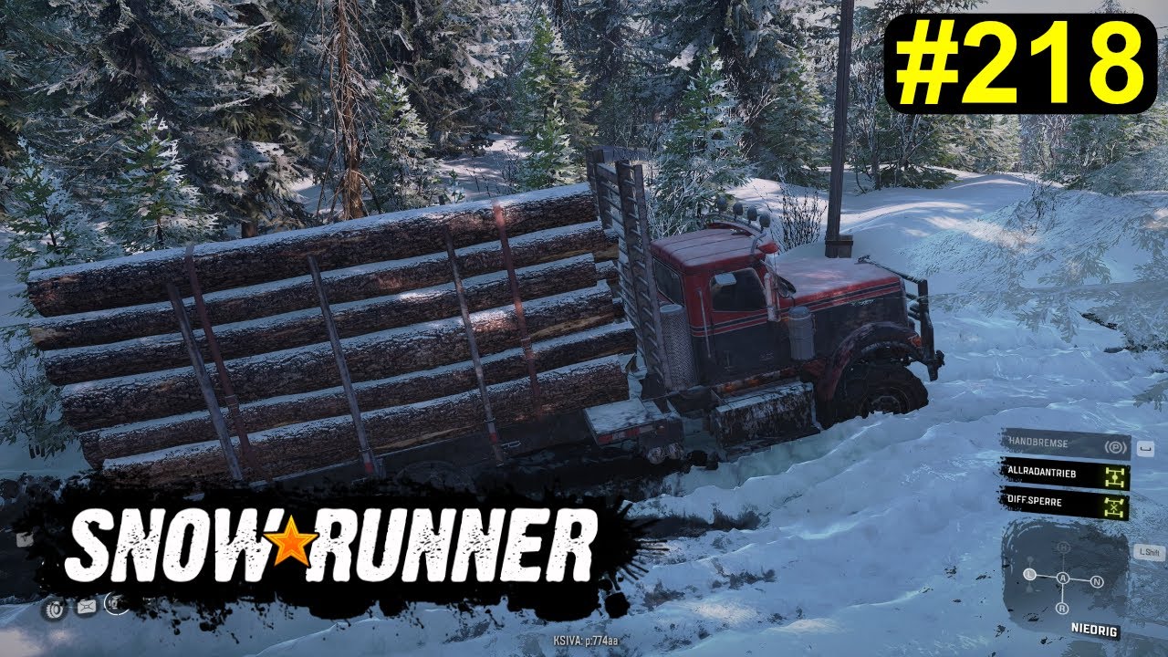 SnowRunner - liefern wir die mittelgroßen Stämme #218 - Deutsch/German ...