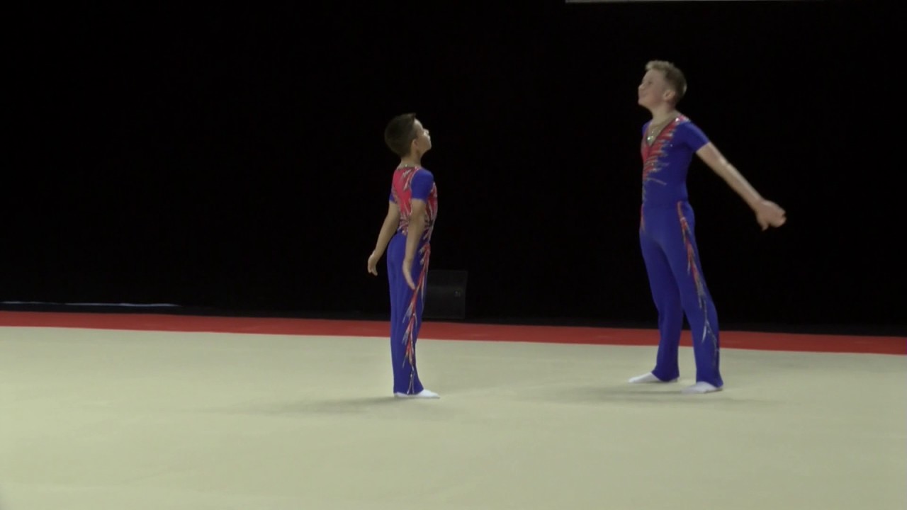 Spelthorne Gold Mens Pair 11 16 Acrobatic Gymnastics 2017 - YouTube