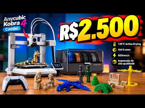 Anycubuci KOBRA 4: A MELHOR IMPRESSORA 3D IDEAL PARA INICIANTES