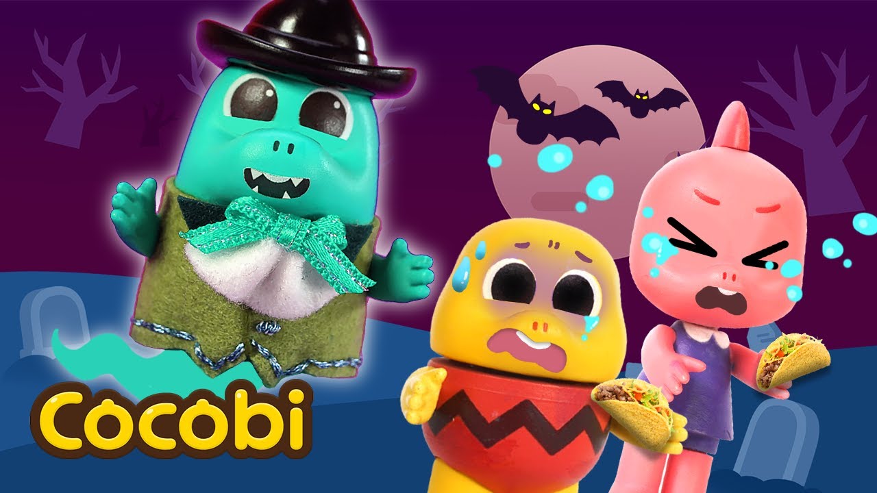 Let's Make Taco for Ghost Dino👻 | Halloween Special🎃 | Cocobi Food ...