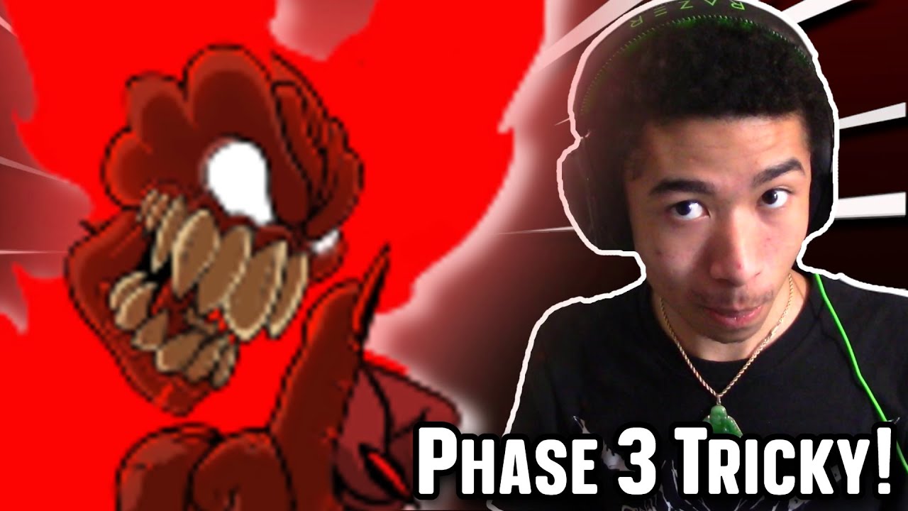 Tricky looking CRAZY! | Friday Night Funkin Tricky Phase 3 Fanmade Mod ...