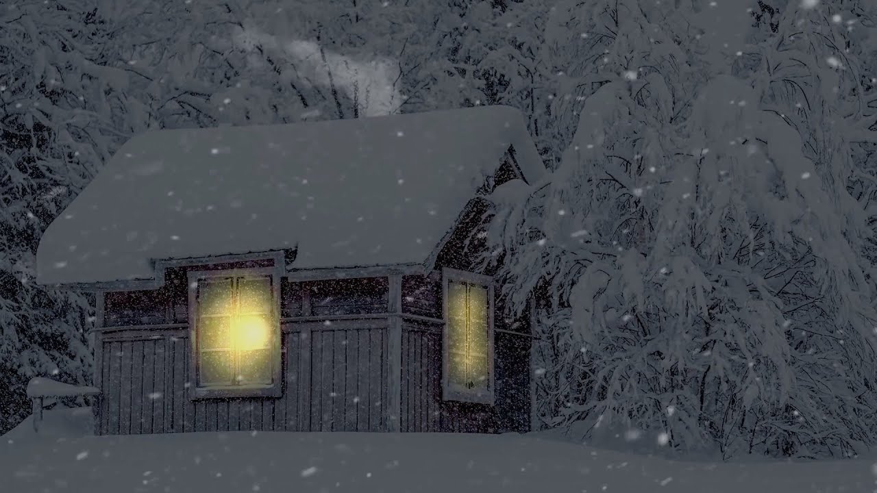 Winter Ambience | Howling Wind & Blowing Snow, Relax, Study, Sleep ...