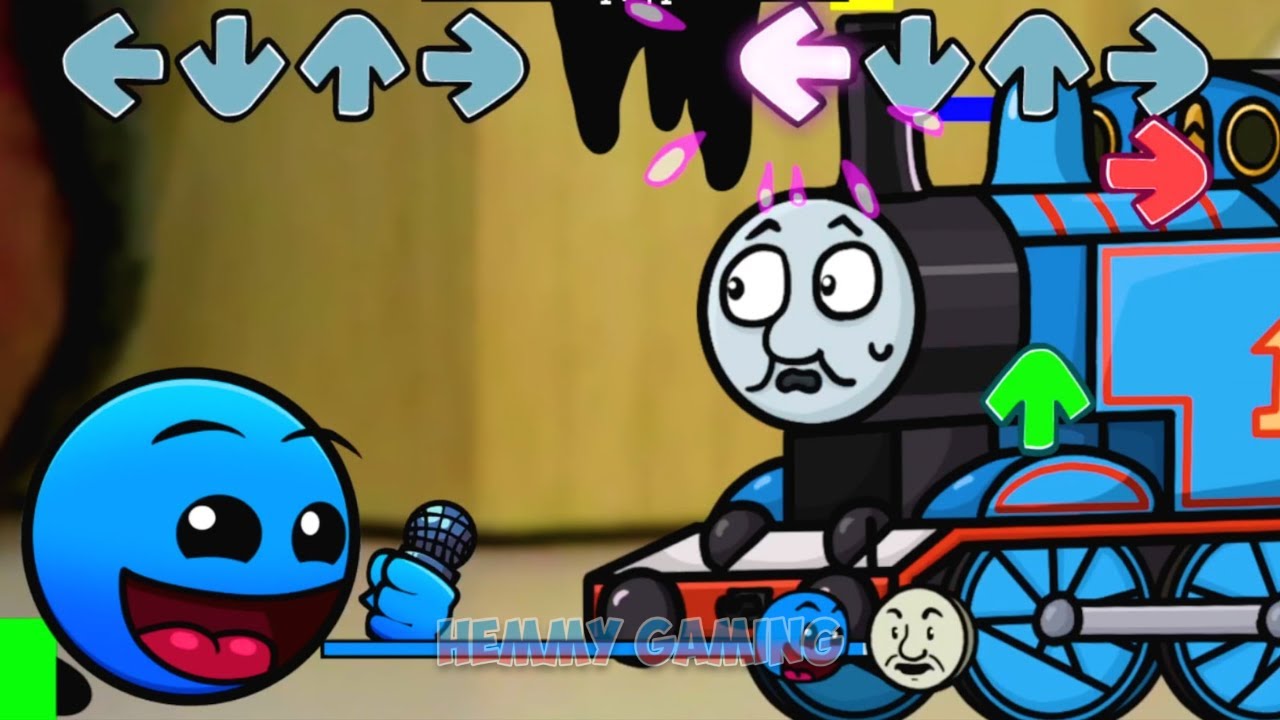 FNF Geometry Dash 2.2 vs Thomas and Friends Sings Sliced Pibby | Fire ...