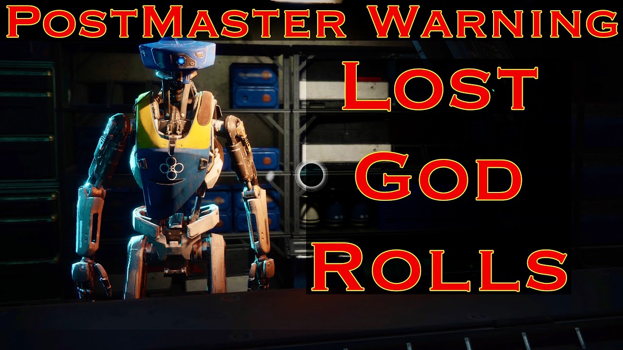 Destiny 2 - PostMaster Warning - Lost God Rolls - YouTube
