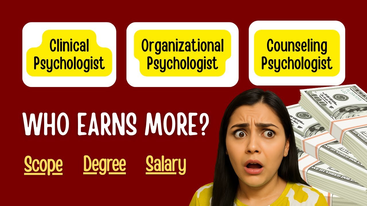 Counseling vs Clinical vs Organizational Psychology | Salary, Scope ...