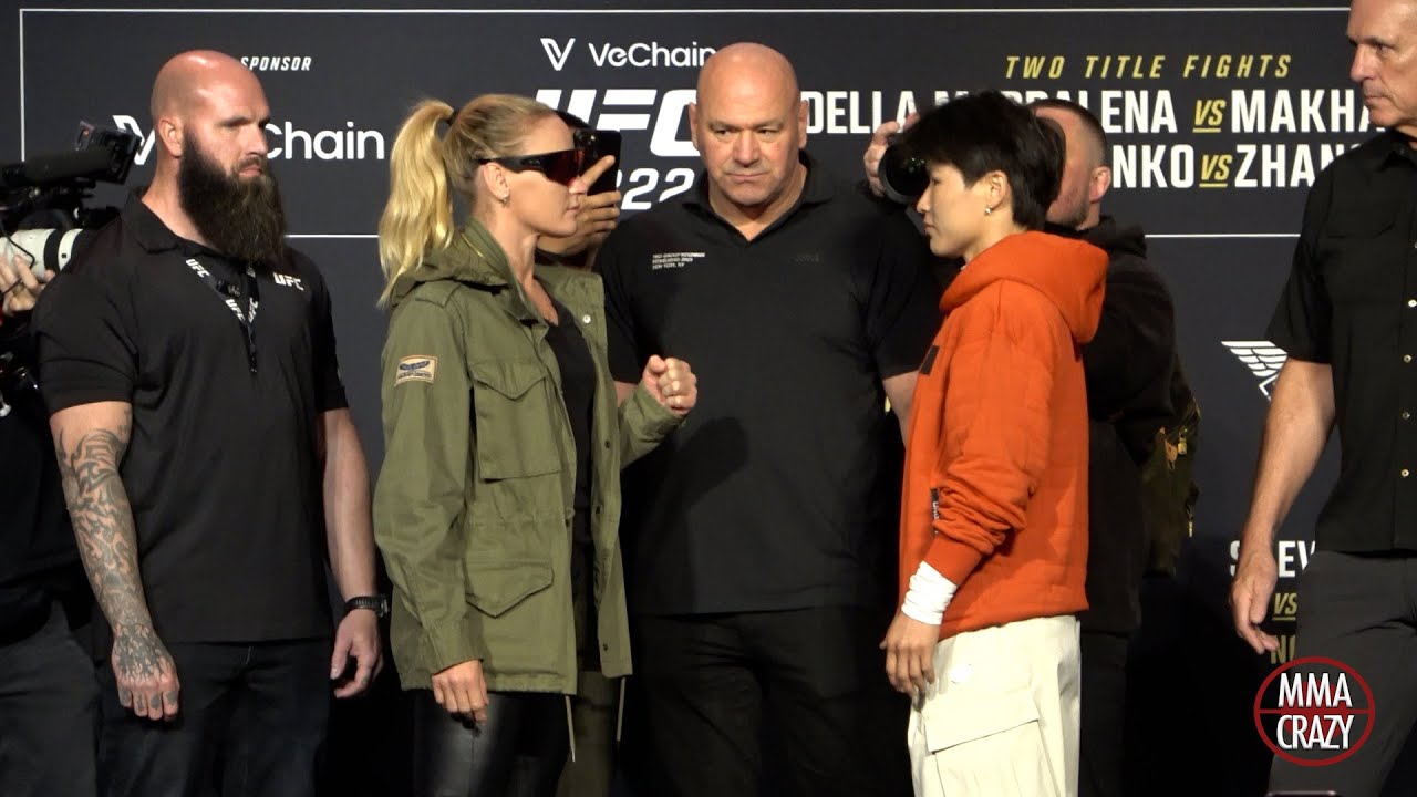 Valentina Shevchenko & Zhang Weili FACE OFF for UFC 322 - YouTube