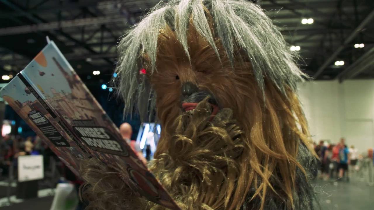 Star Wars Celebration 2016 - Chewie Reads Where's The Wookiee - YouTube