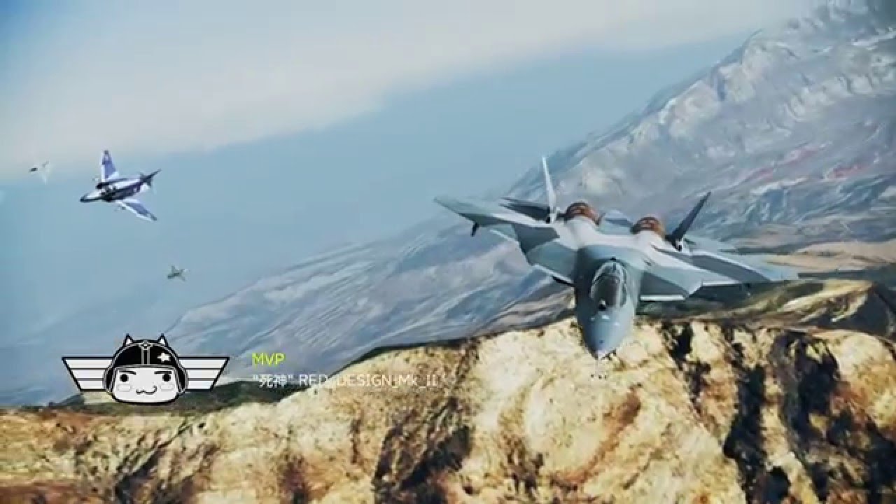Ace Combat Infinity - Area B7R Dogfight with T-50 PAK-FA - YouTube