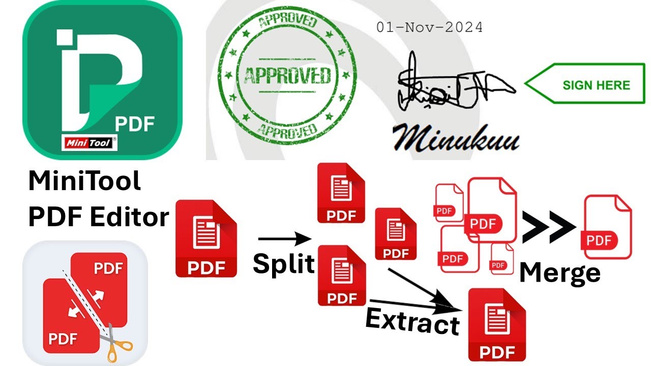 Your Best PDF Editor and software for PDF Stamp or Digital Signature - MiniTool PDF Editor - YouTube