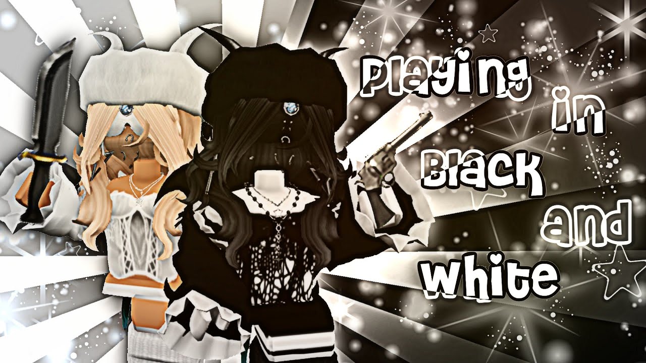 Playing mm2 in Black and Withe// mm2 montage - YouTube