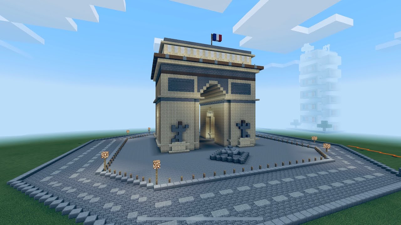 Minecraft PE: France Arc Triomphe - YouTube