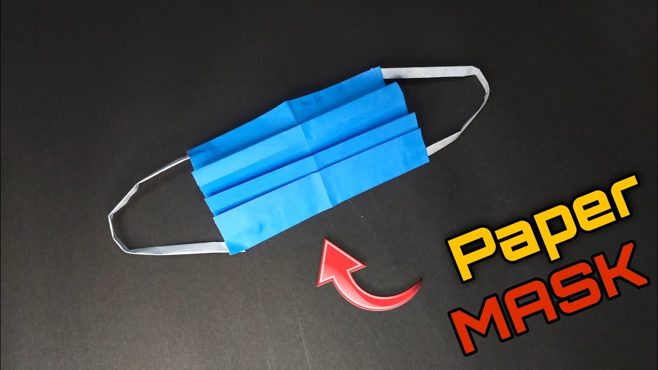 How To Make PAPER MASK | Easy origami face mask | Diy paper crafts ...