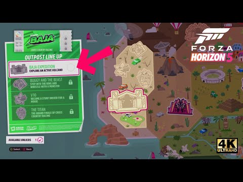 Forza Horizon 5 Volcano Location and Baja Expedition Guide