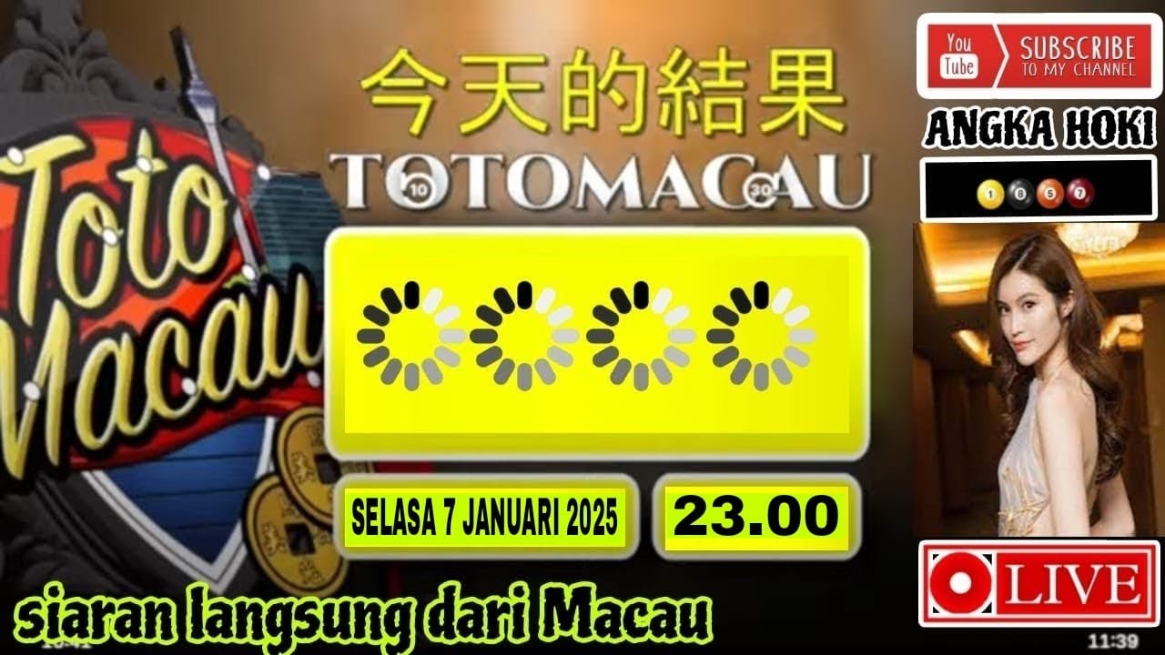 LIVE DRAW TOTO MACAU HARI INI SELASA 7 JANUARI 2025 | LIVE DRAW TTM 4D P5 JAM 23.00 | LIVE MACAU ...