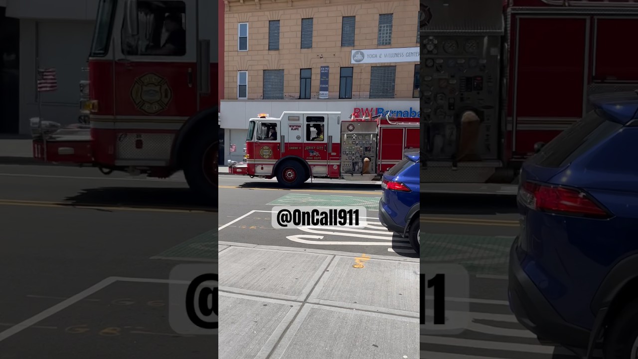 Jersey City Fire Department *Engine 11* responding to a false alarm!! #jerseycity # ...