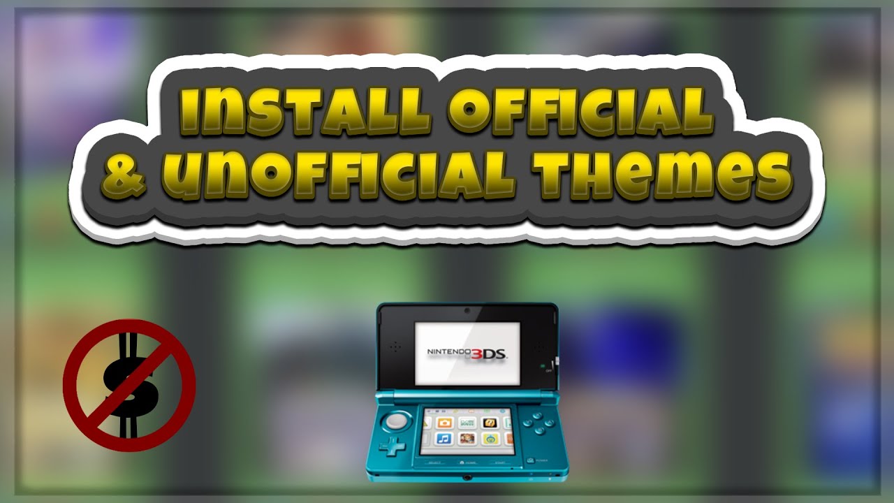 How To Install Official/Unofficial Themes On The 3DS! (CFW Required ...