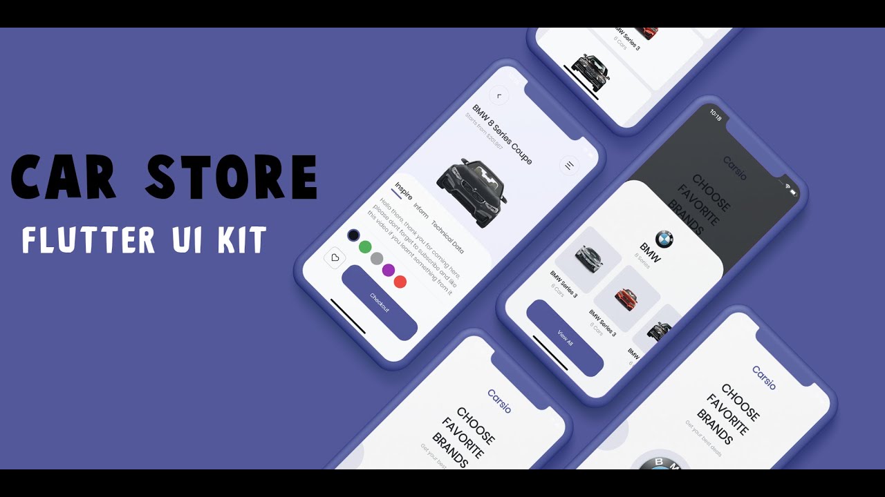 Car Store UI Design w/ Animations Speed Code - Flutter Tutorial - 1/2 ...