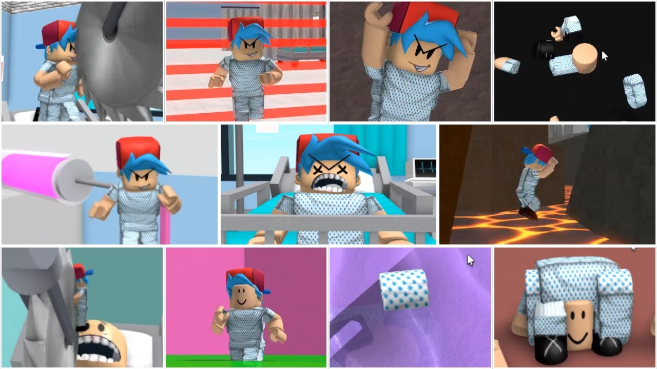 ROBLOX ESCAPE THE HOSPITAL ALL DEATH SCENES COMPILATION - YouTube