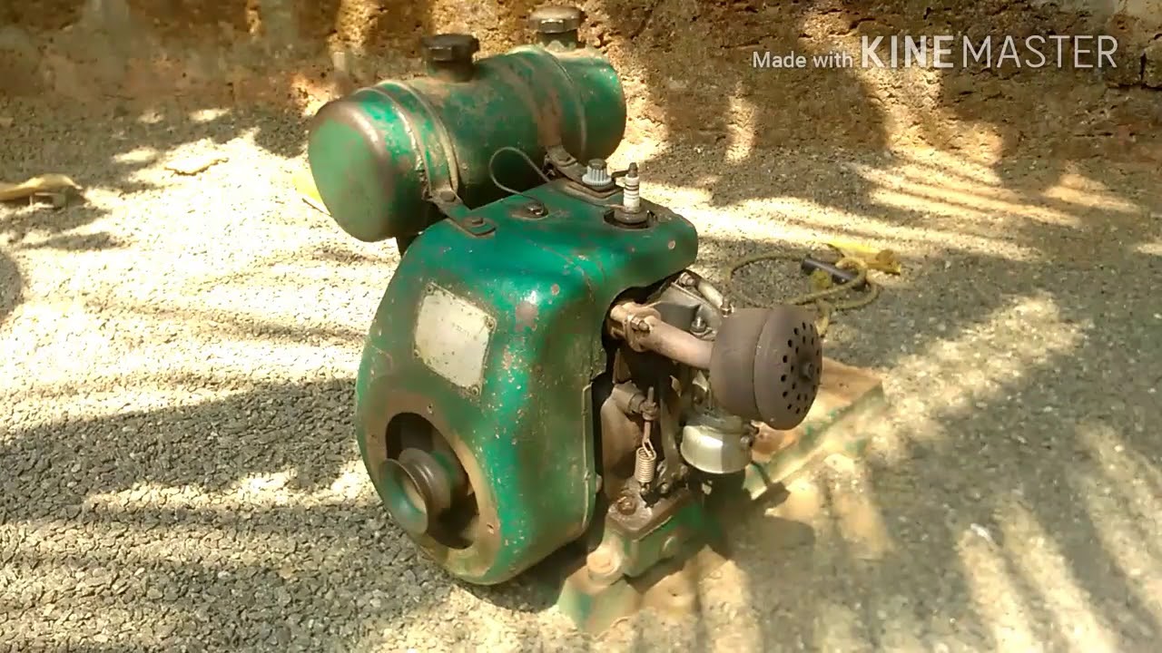 Villiers Mk 12 engine running with a bang - YouTube