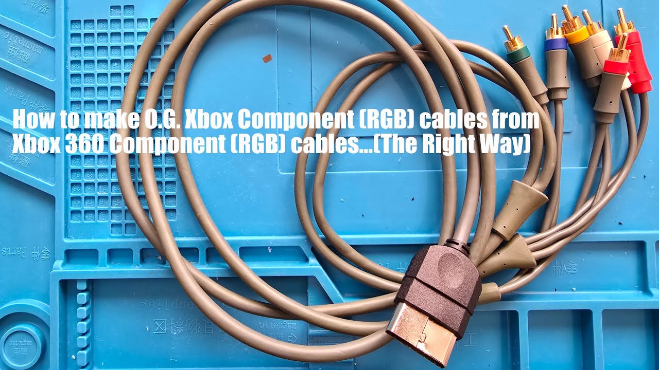How to make O.G. Xbox Component (RGB) Cables out of Xbox 360 Component ...