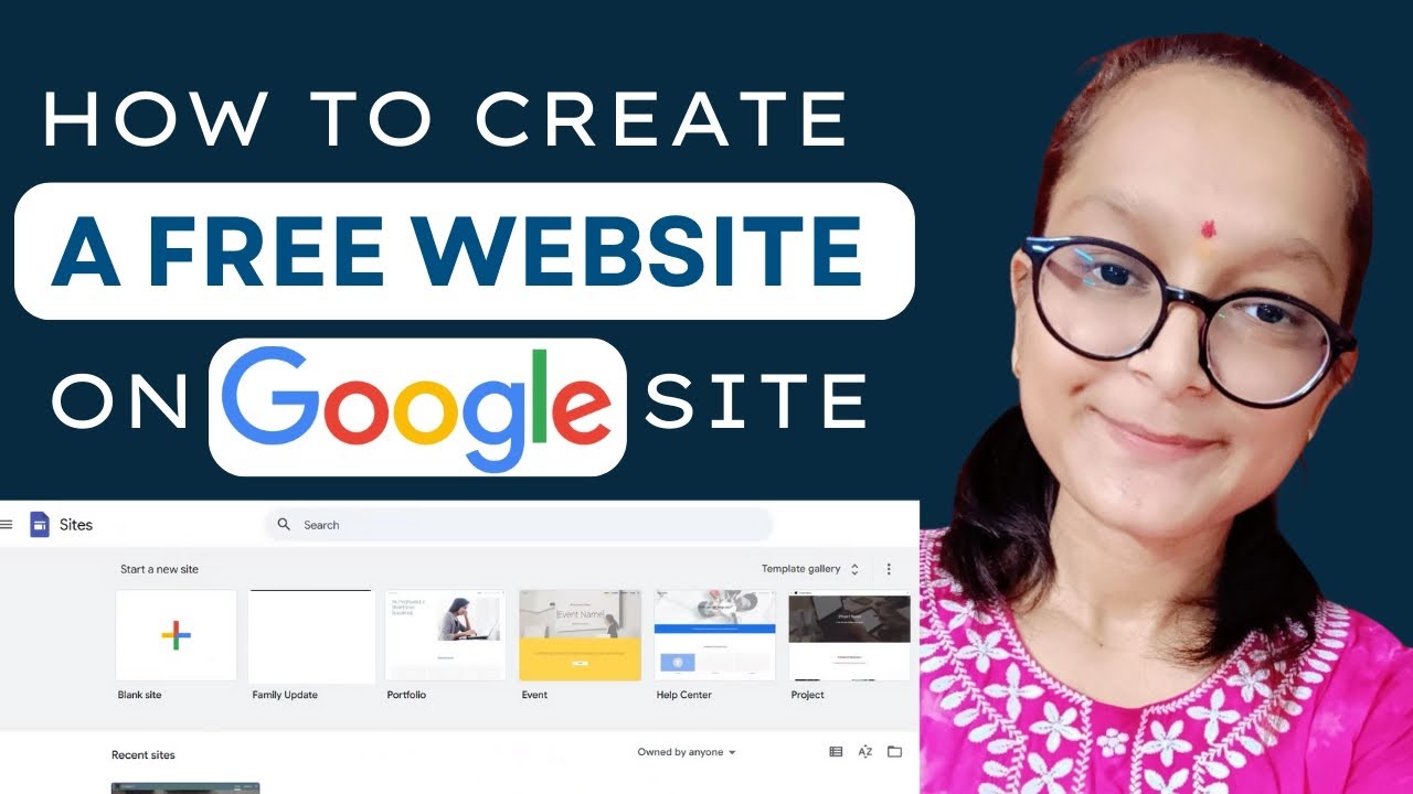 How to Create a Free Google Site Step-by-Step | Make Your Own Website ...