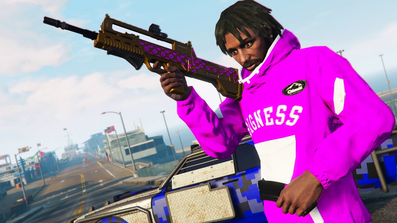 Huge Battle Royale In GTA 5 - YouTube