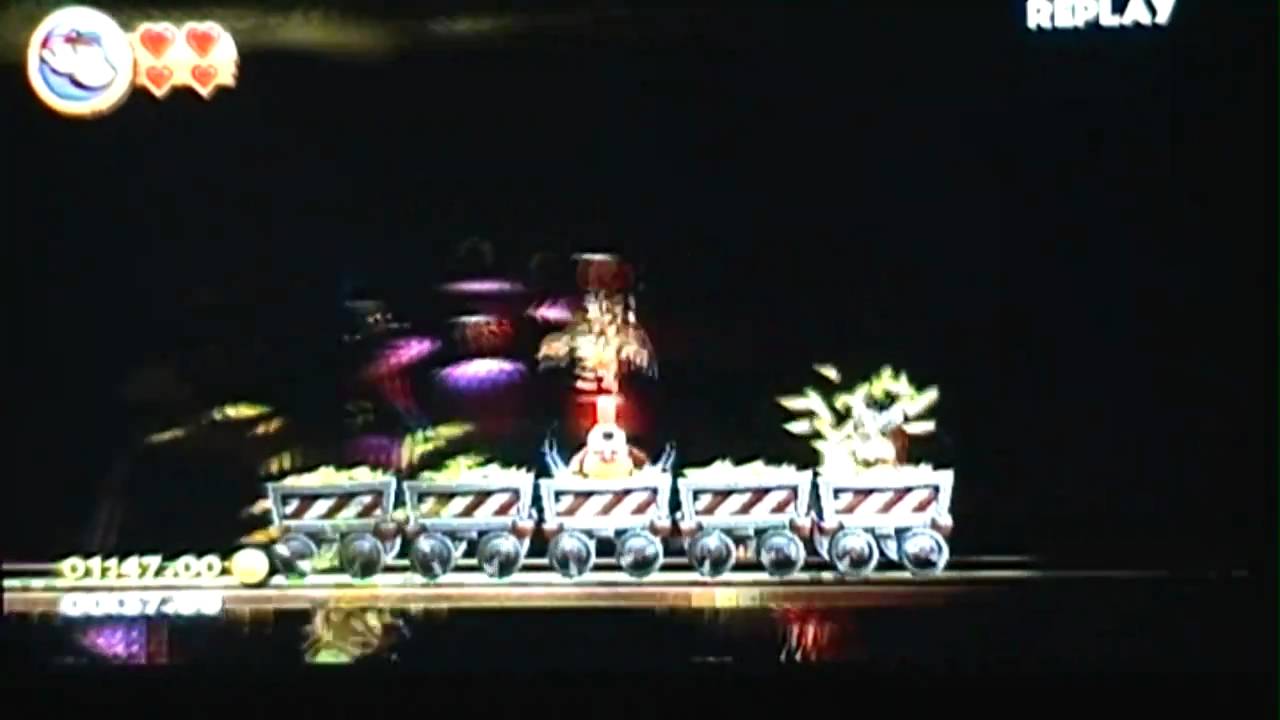 Donkey Kong Country Returns 4-B The Mole Train Shiny Gold Medal - YouTube