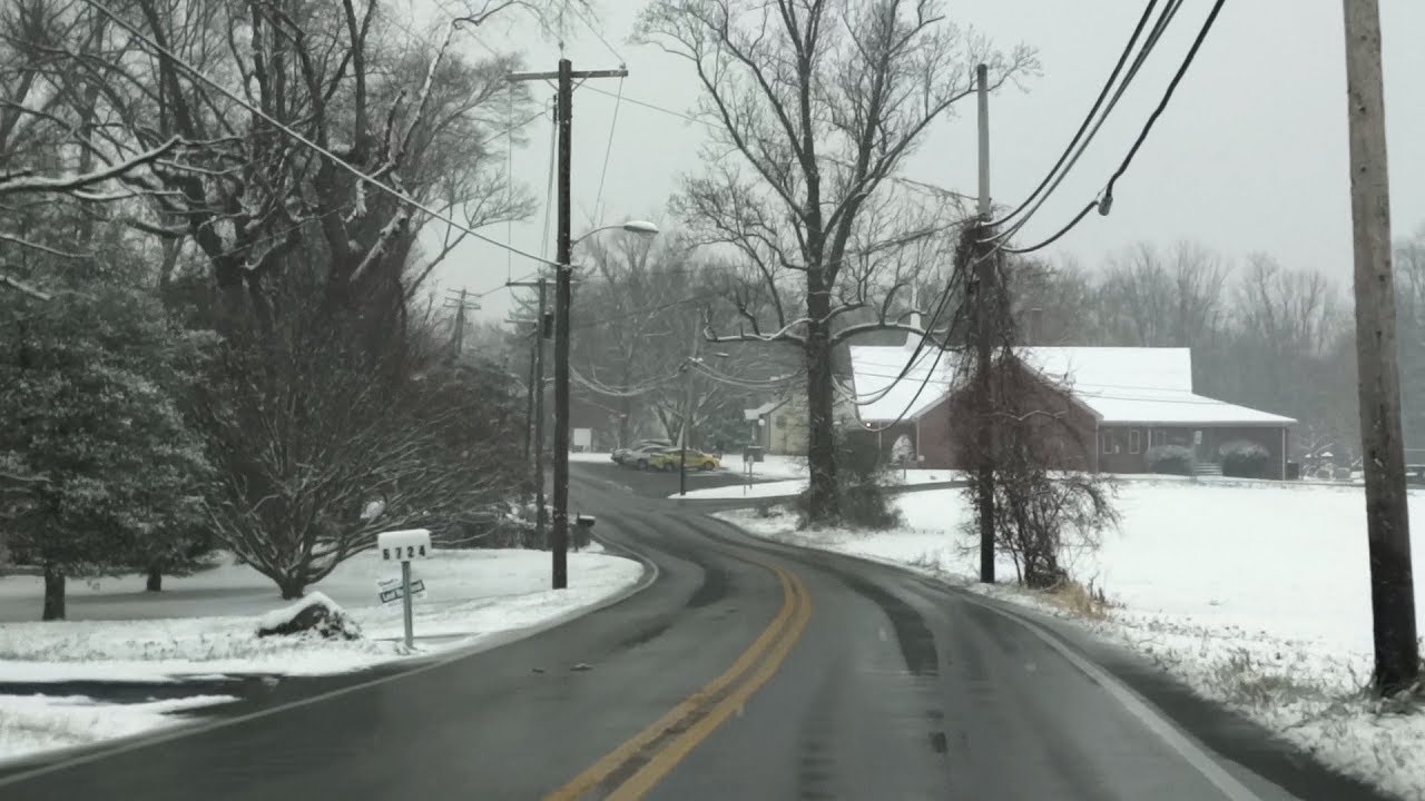 First and Second Snow of Season - Baltimore Area, December 2017 (double ...