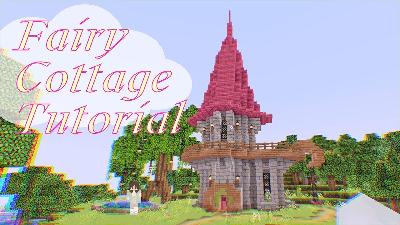 AESTHETIC FAIRY COTTAGE ~ Minecraft Tutorial ♡ - YouTube