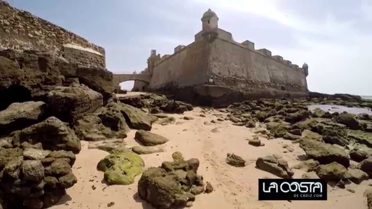 La Caleta, en marea baja - YouTube
