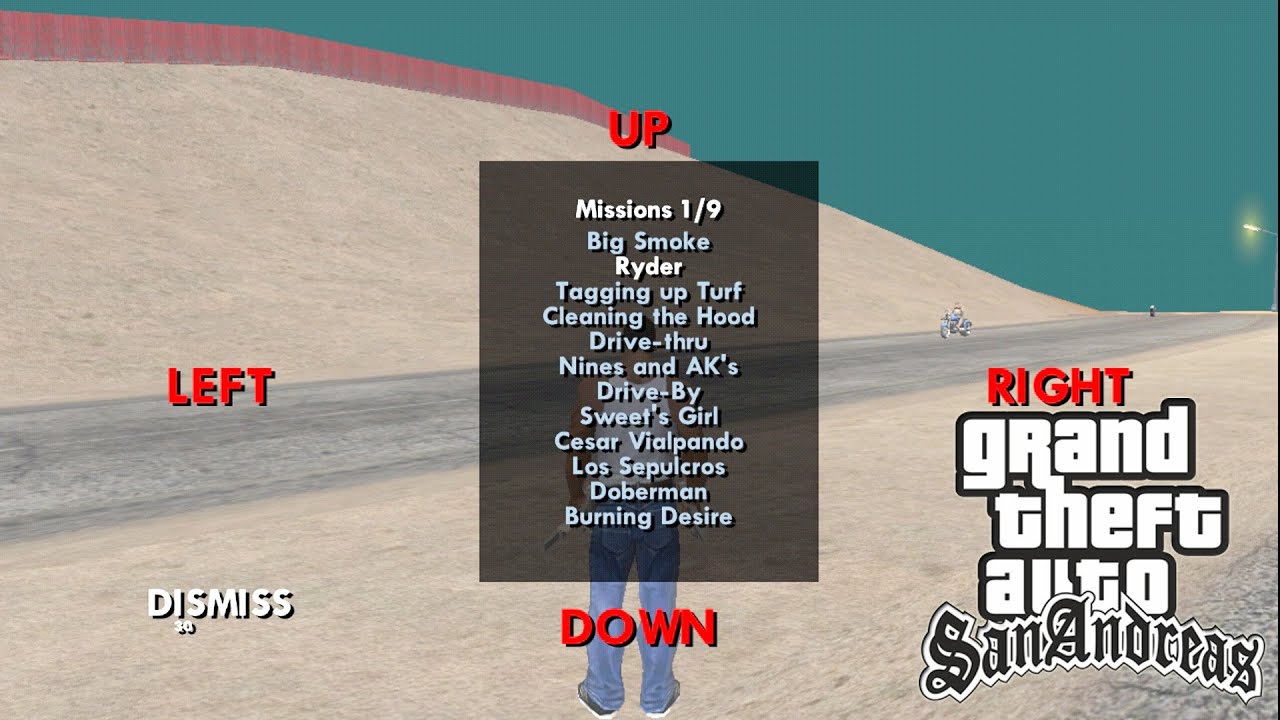 Mission Selector Mod GTA San Andreas Android - YouTube