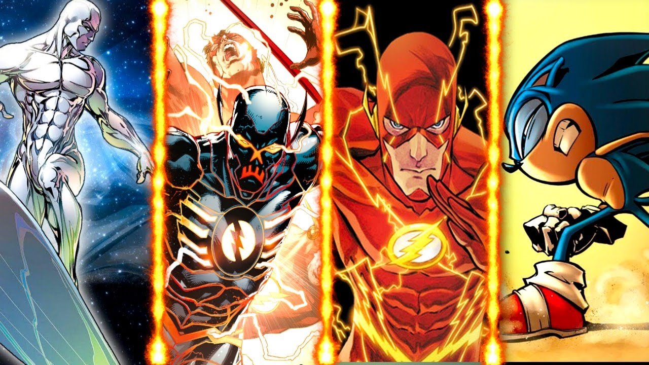 Silver Surfer VS Black Racer VS Flash VS Sonic /who is most powerful ...
