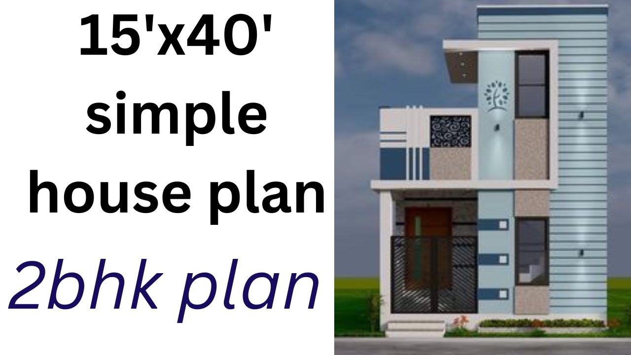 15x40 house plan / 15x40 house plan 2bhk / 600 sqft house plan east ...