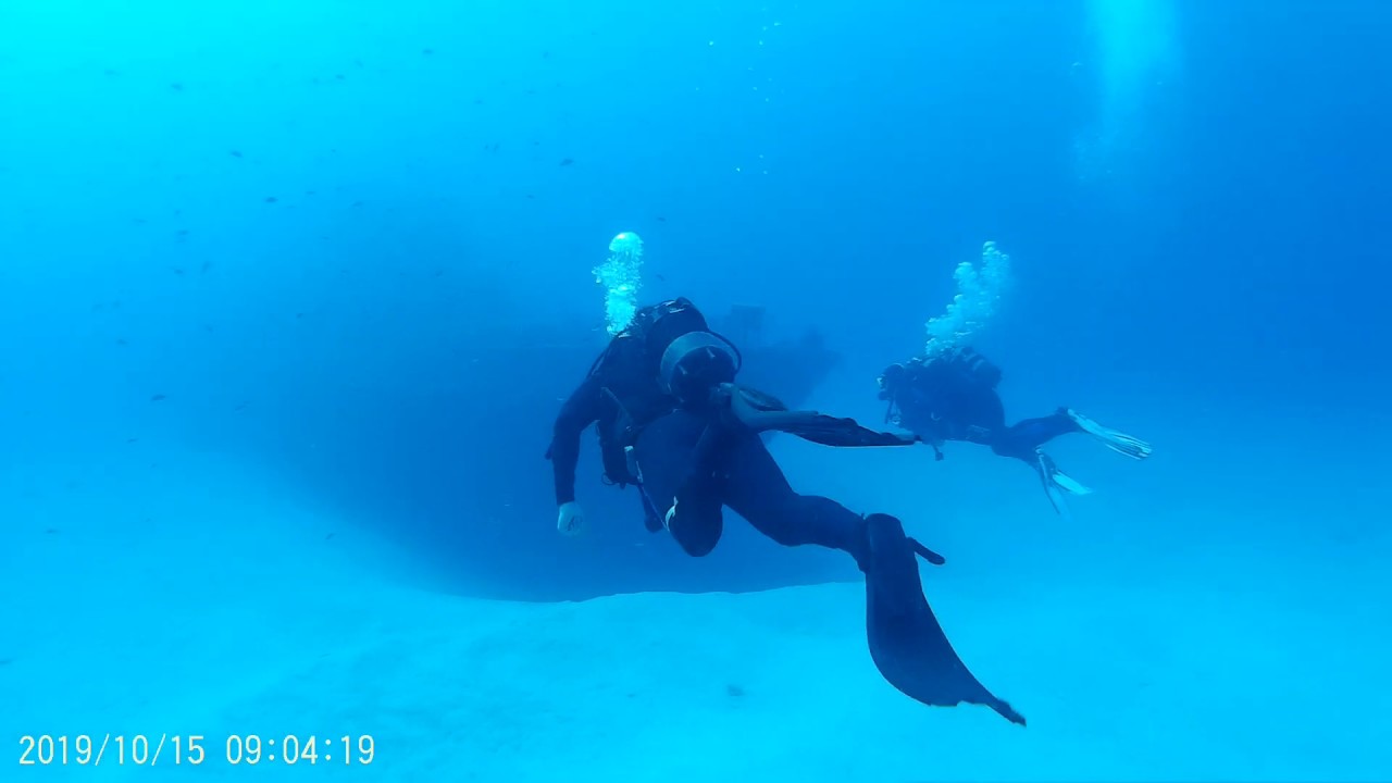 Shipwreck Pasewalk, Patrol boat P31, Minesweeper P31, Comino, Blue ...