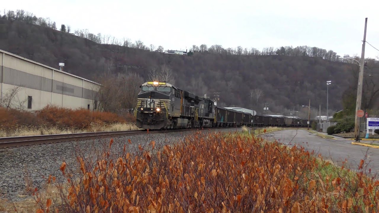 3 NS Trains on The Conemaugh Line at 3 Locations (Info in Description ...