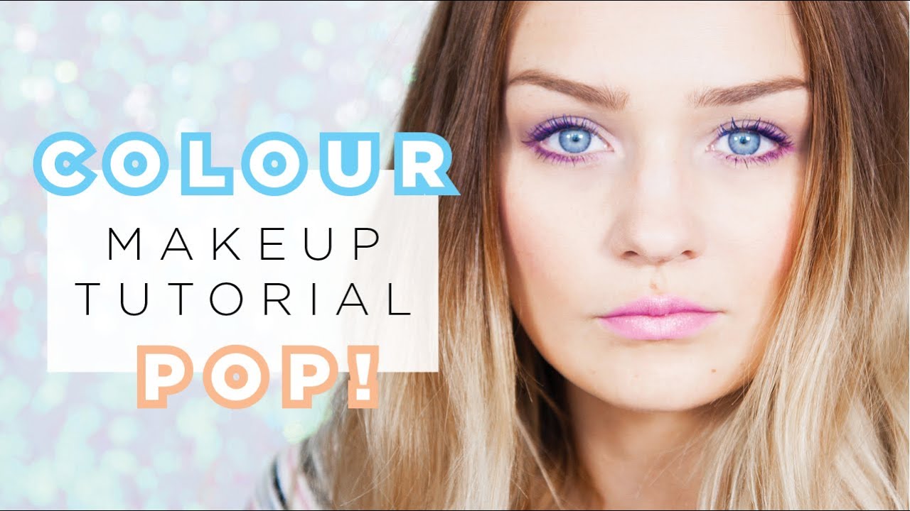 COLOUR POP Makeup Tutorial! | Tiny Twisst | ad - YouTube